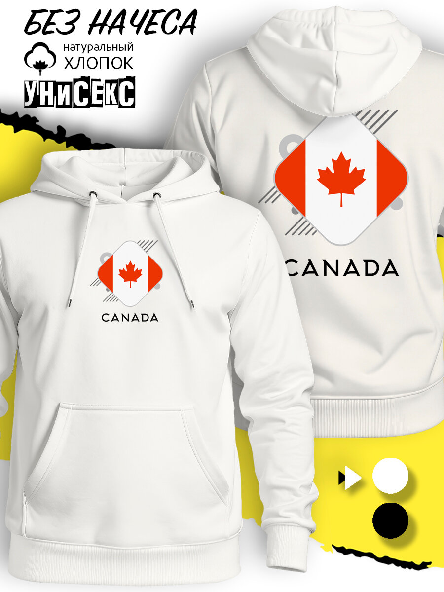 Худи Толстовка свитшот флаг Канады Canada