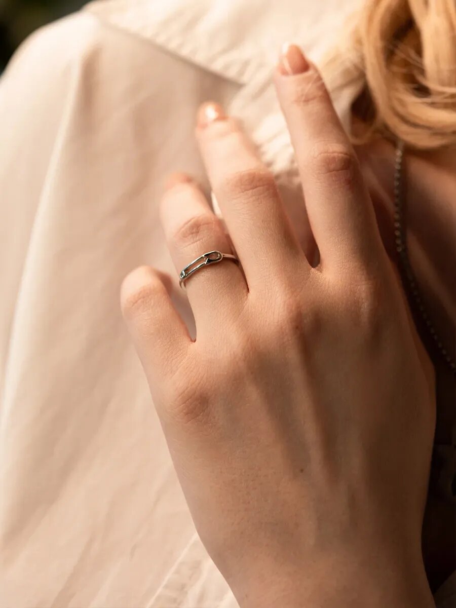 Кольцо, искусственный камень