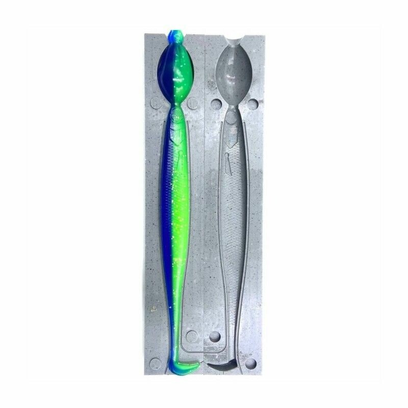 Форма для литья силиконовых рыболовных приманок K Teez 4", 100mm, 1 место