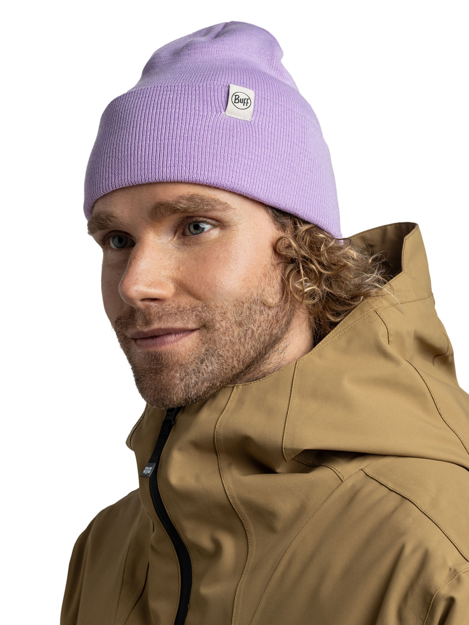 Шапка Buff Knitted hat lilon для взрослых и детей, размер OneSize, фиолетовый — фото 1