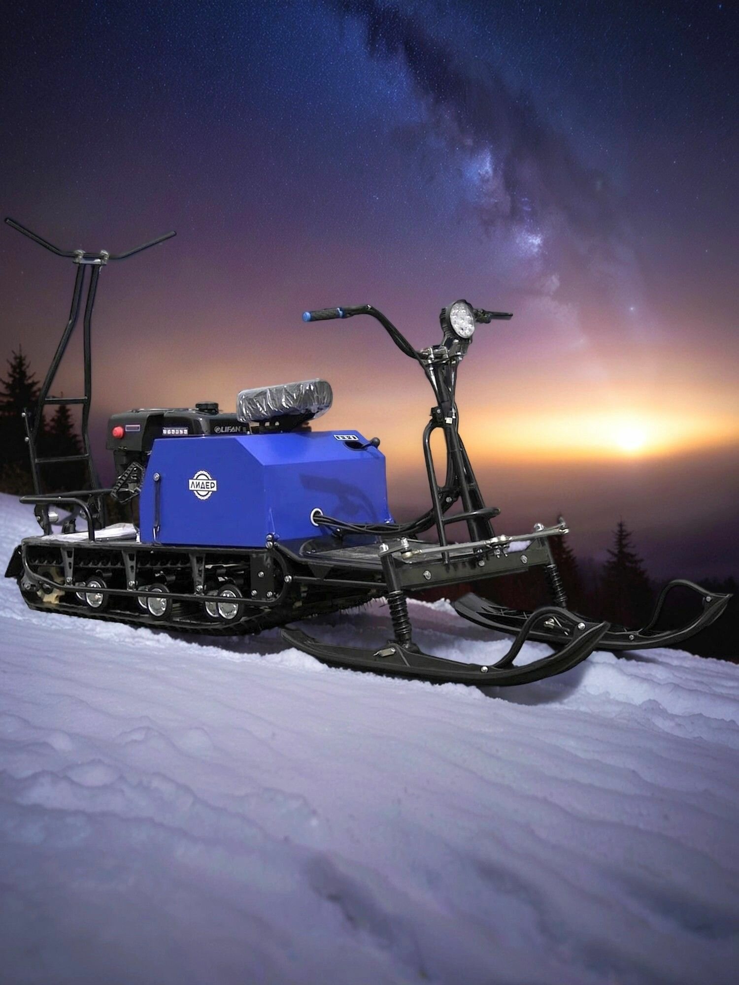 Мотобуксировщик ЛИДЕР-3-3Т-15АП, с модулем и реверсом