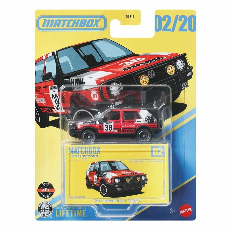 Машинка Matchbox Toys Premium Collector 1/64 GBJ48 Diecast Scale Model Car 1990 Volkswagen Golf Country