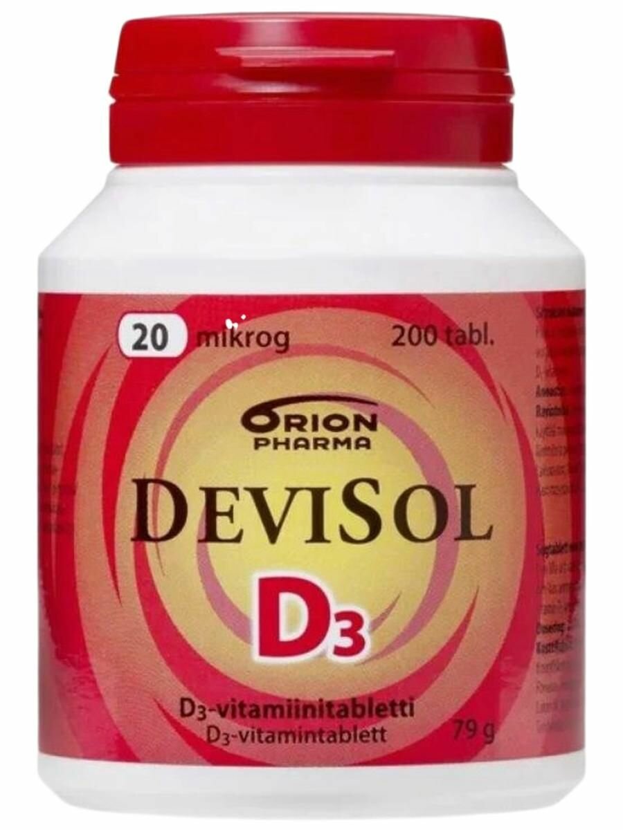 Витамин Д 3 Devisol D 3 20мкг 200 таблеток