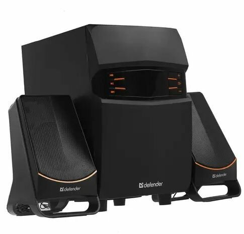 Колонки 2.1 Defender X181 (65181) черный 18 Вт, беспроводной ПДУ, Bluetooth, Micro SD, питание - сеть 220 В