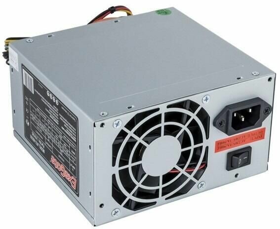 Блок питания ExeGate AB500 (EX219185RUS-S) серый - 500 Вт, 20 + 4 pin, 4 pin CPU, 3 SATA