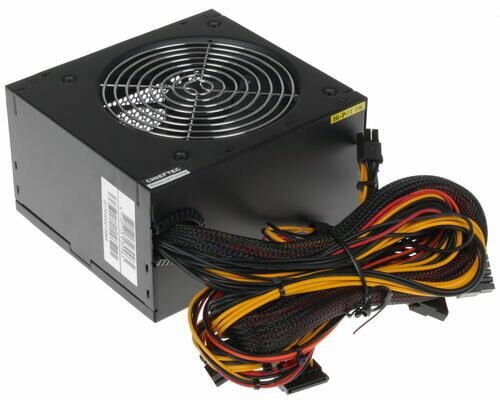 Блок питания Chieftec ELEMENT 600W (ELP-600S) черный - 600 Вт, EPS12V, APFC, 20 + 4 pin, 4+4 pin CPU, 4 SATA, 6+2 pin x2 PCI-E