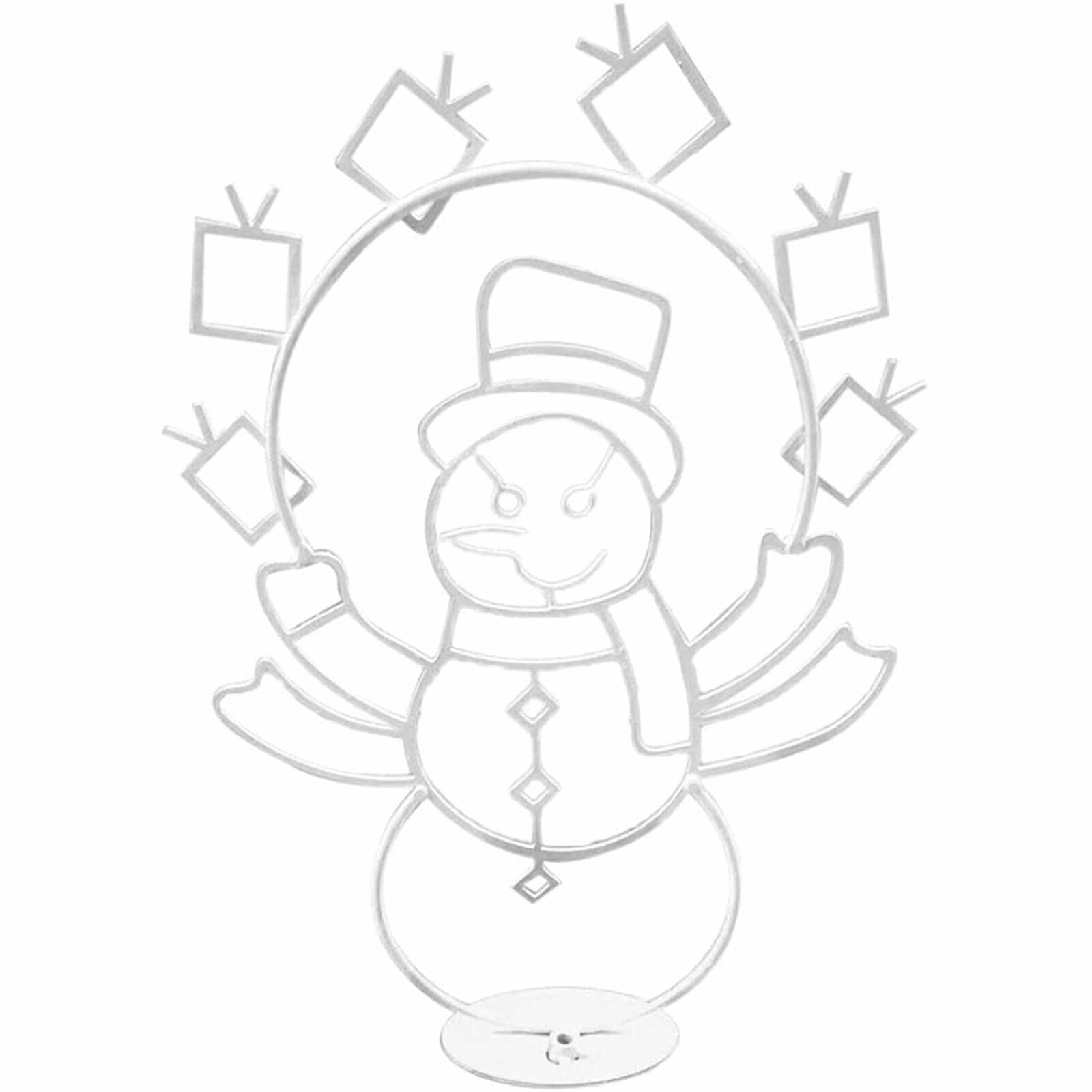 Забавныйснеговик, светящийся, прочныйметаллический, яркий, декоративный, стильный, длязимнегоРождества.