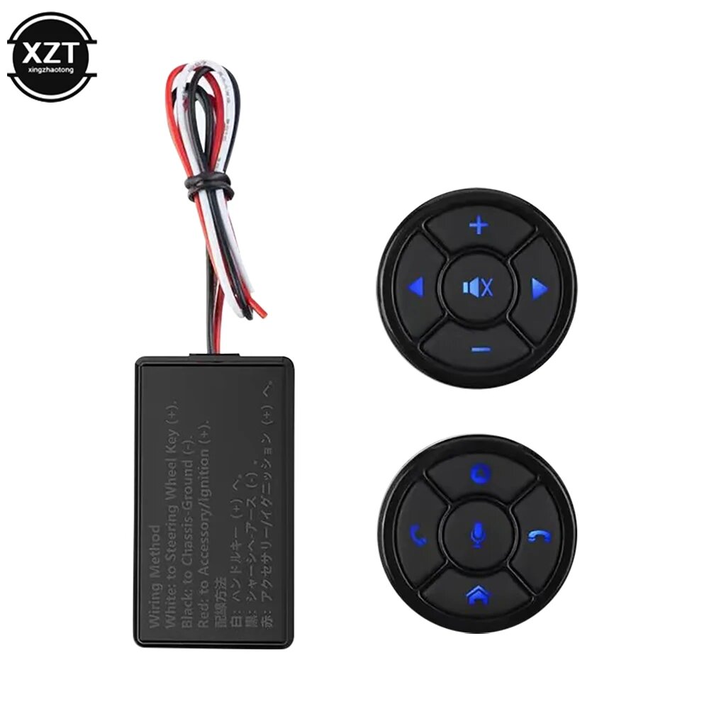 10-клавишная беспроводная кнопка управления рулевым колесом автомобиля для автомобильного радио DVD GPS мультимедийная навигация головное устройство пульт дистанционного управления