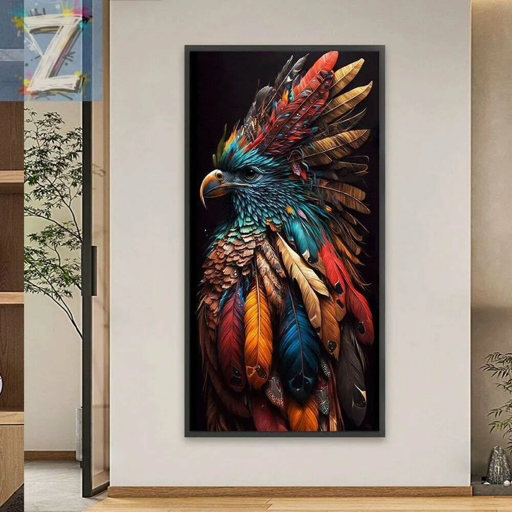 Набор для алмазной росписи, Сибирский орел, креативная декоративная роспись для домашней гостиной, 40х80см