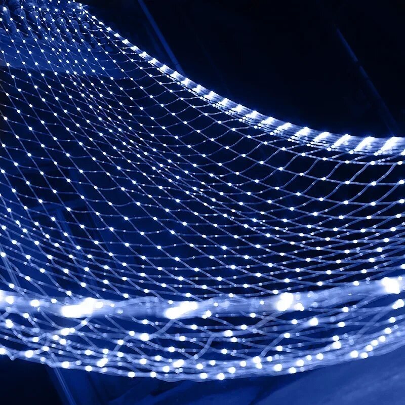 Светодиодная сетка гирлянда 3x3м, 320 LED, темно-синий