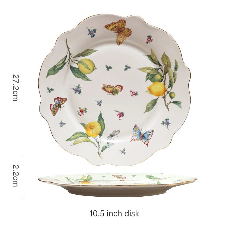 Керамические чашки для эспрессо Lemon, 10 inch, 1pc
