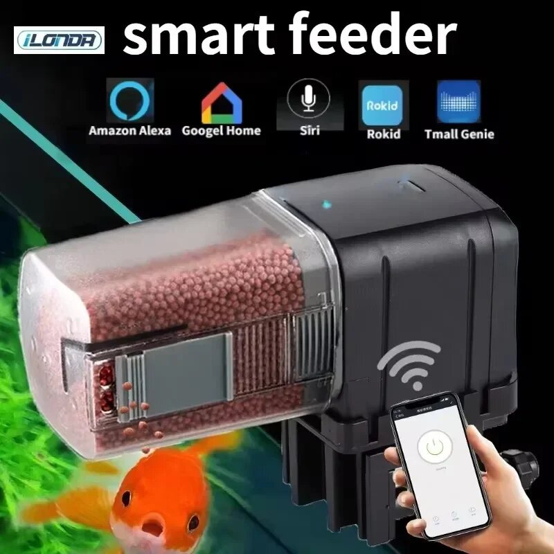 Автоматическая кормушка для аквариума, Smart feeder 200ml