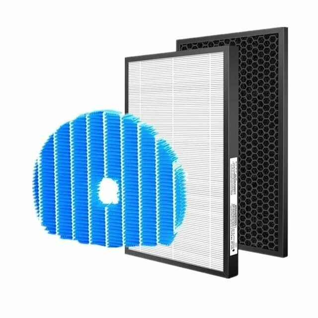 Комплект 3х фильтров FZ-C100HFE + FZ-C100DFE для воздухоочистителей Sharp KC-850E, KC-C100E