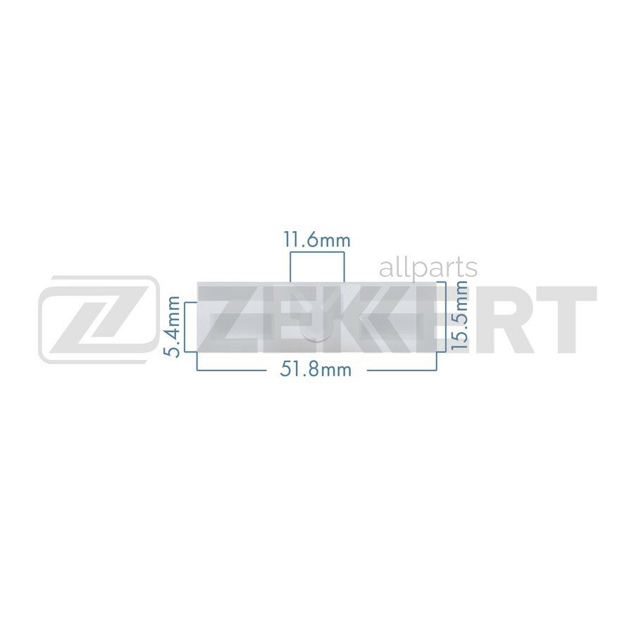 ZEKKERT BE-3890 Клипса крепёжная Toyota Lexus (миним. кол-во заказа 10 шт)