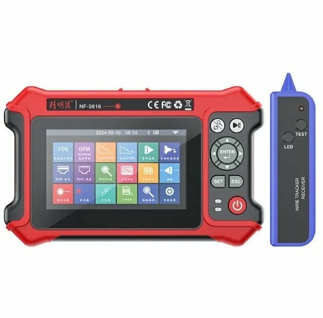 NOYAFA NF-9816 Многофункциональный рефлектометр, Измеритель оптической мощности 10G-сплиттера, автоматический рефлектометр, двухволновой диапазон 1310/1550
