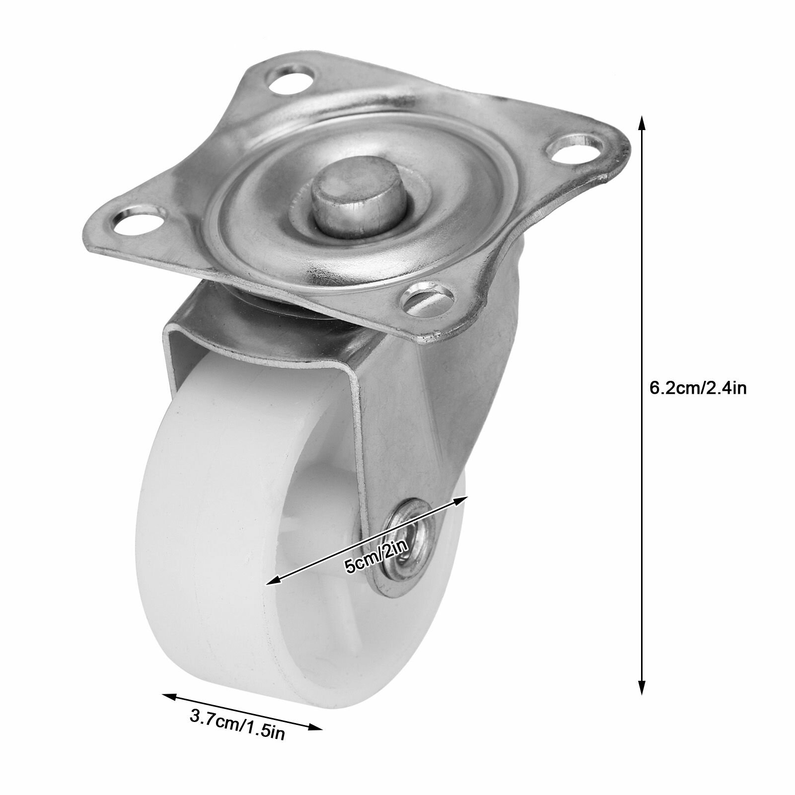 10 шт, белые полипропиленовые универсальные ролики, замена колес для шкафа, книжной полки, детской кроватки, мебели