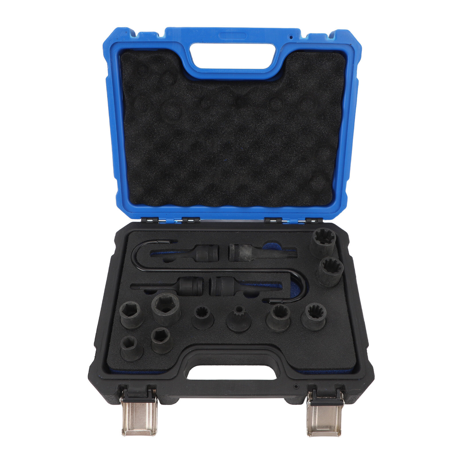 Набор из 15 ударных торцевых ключей для тормозных суппортов, высокоэффективный, сверхпрочный, портативный инструмент для снятия тормозных суппортов немецких автомобилей.