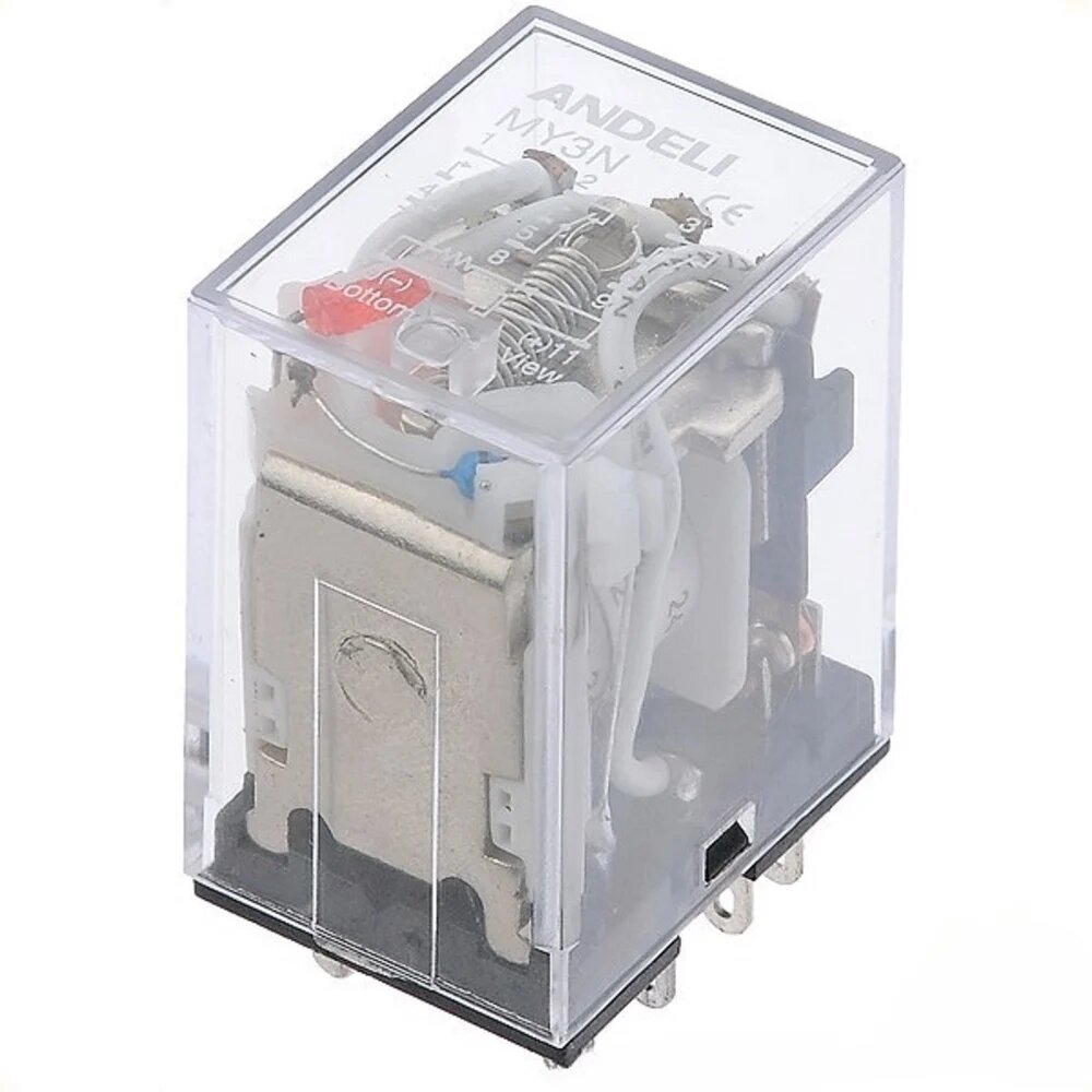 ANDELI Промежуточное реле MY3 24V AC с инд. 3 контакта 5А ADL09-222