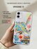 Чехол на Apple iPhone 11 / Айфон 11 с принтом "Summer collage", прозрачный