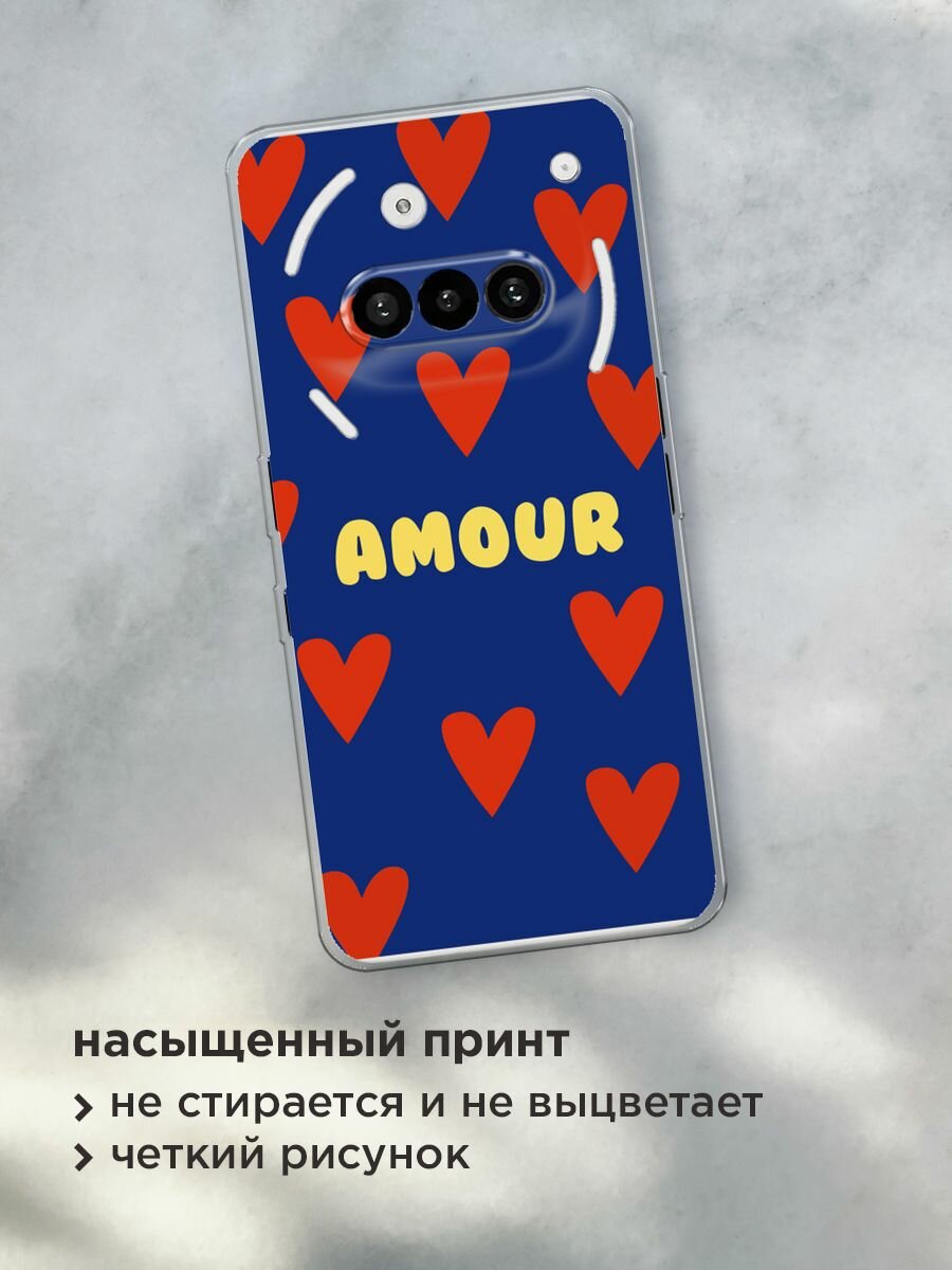 Чехол на Nothing Phone 3a / Нотинг Фон 3а с принтом "Amour art - 14 февраля" — фото 1