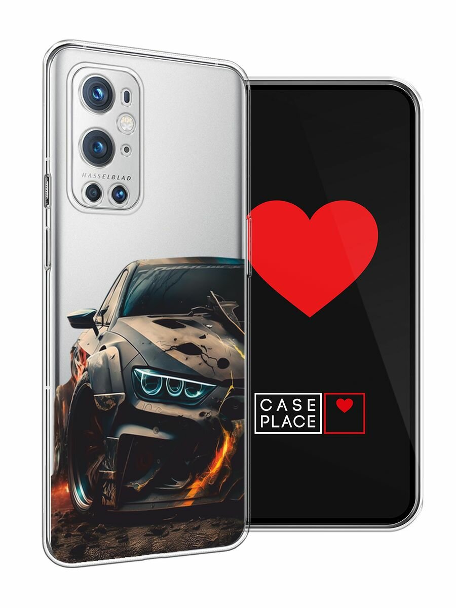Чехол на OnePlus 9 Pro / ВанПлас 9 Про с принтом "На износ", прозрачный — фото 1