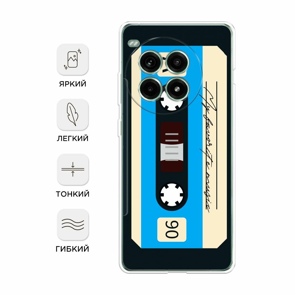 Чехол на OnePlus Ace 3 Pro / Ван Плас Эйс 3 Про с принтом "Темная кассета" — фото 1