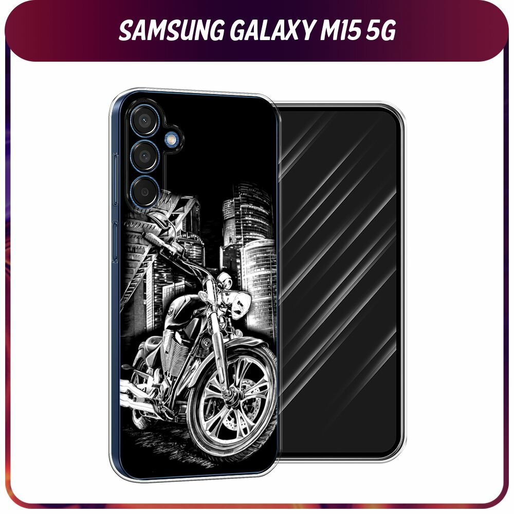 Чехол на Samsung Galaxy M15 5G / Самсунг М15 5G с принтом "Крутой байк"