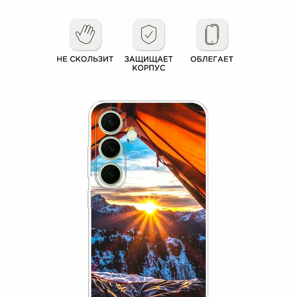 Чехол на Samsung Galaxy S25 Plus / Самсунг S25 Плюс с принтом "Горы 7" — фото 1
