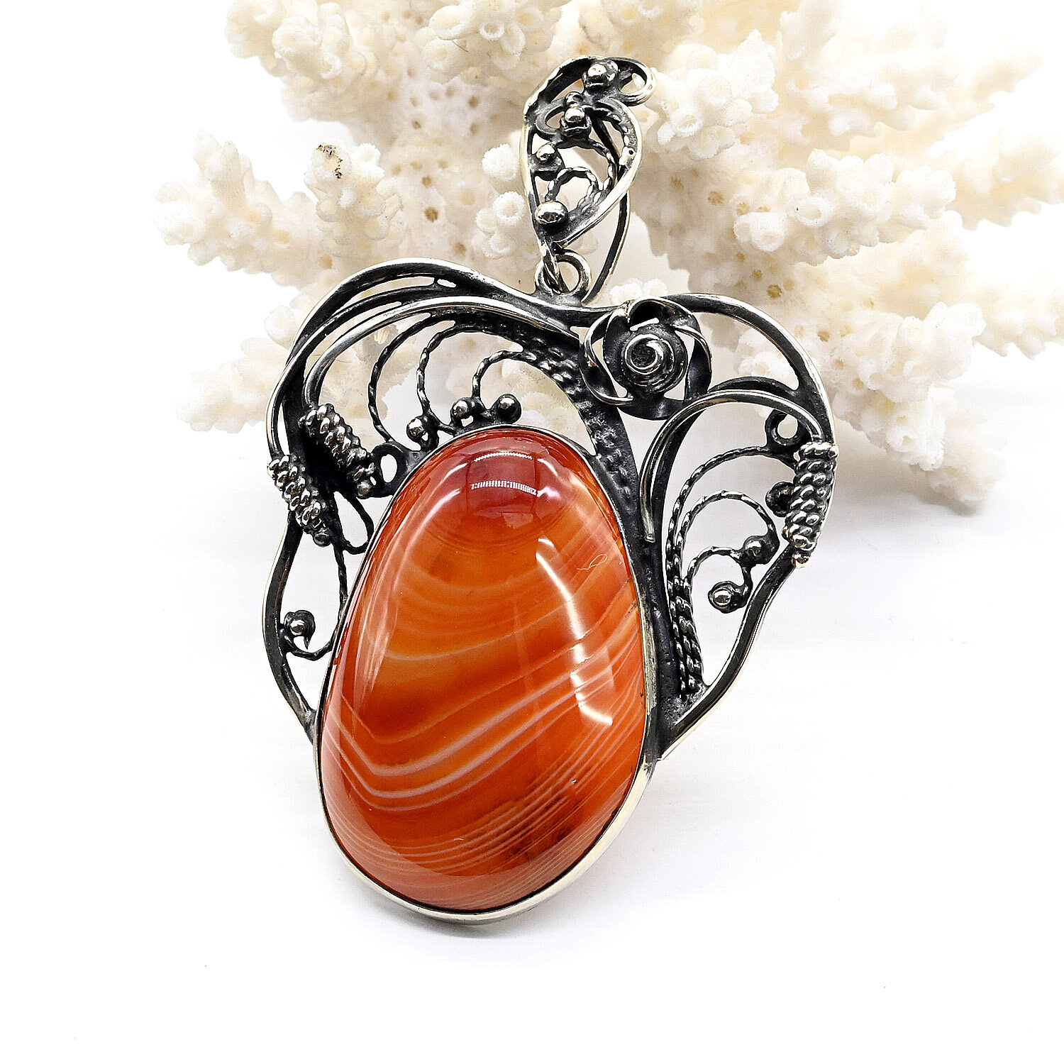 Подвеска, сердолик