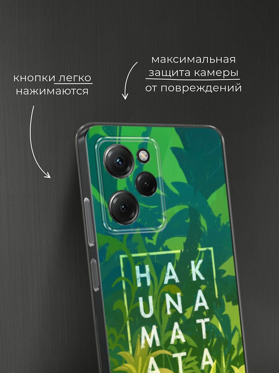 Чехол на Xiaomi Poco X5 Pro 5G / Сяоми Поко X5 Про 5G с принтом Акуна Матата — фото 1