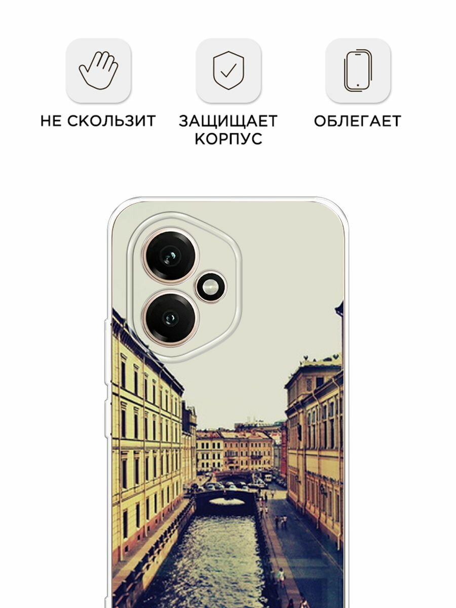 Силиконовый чехол на Honor 400 / Хонор 400 с принтом "Санкт-Петербург" — фото 1