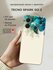 Чехол на Tecno Spark Go 2 / Текно Спарк Го 2 с принтом Перья голубого цвета