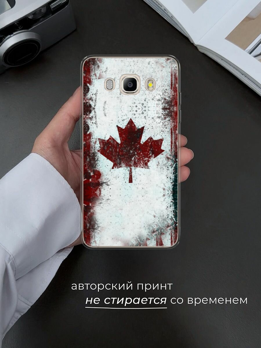 Чехол на Samsung Galaxy J5 2016 / Самсунг Галакси Джей 5 2016 с принтом "Канада" — фото 1