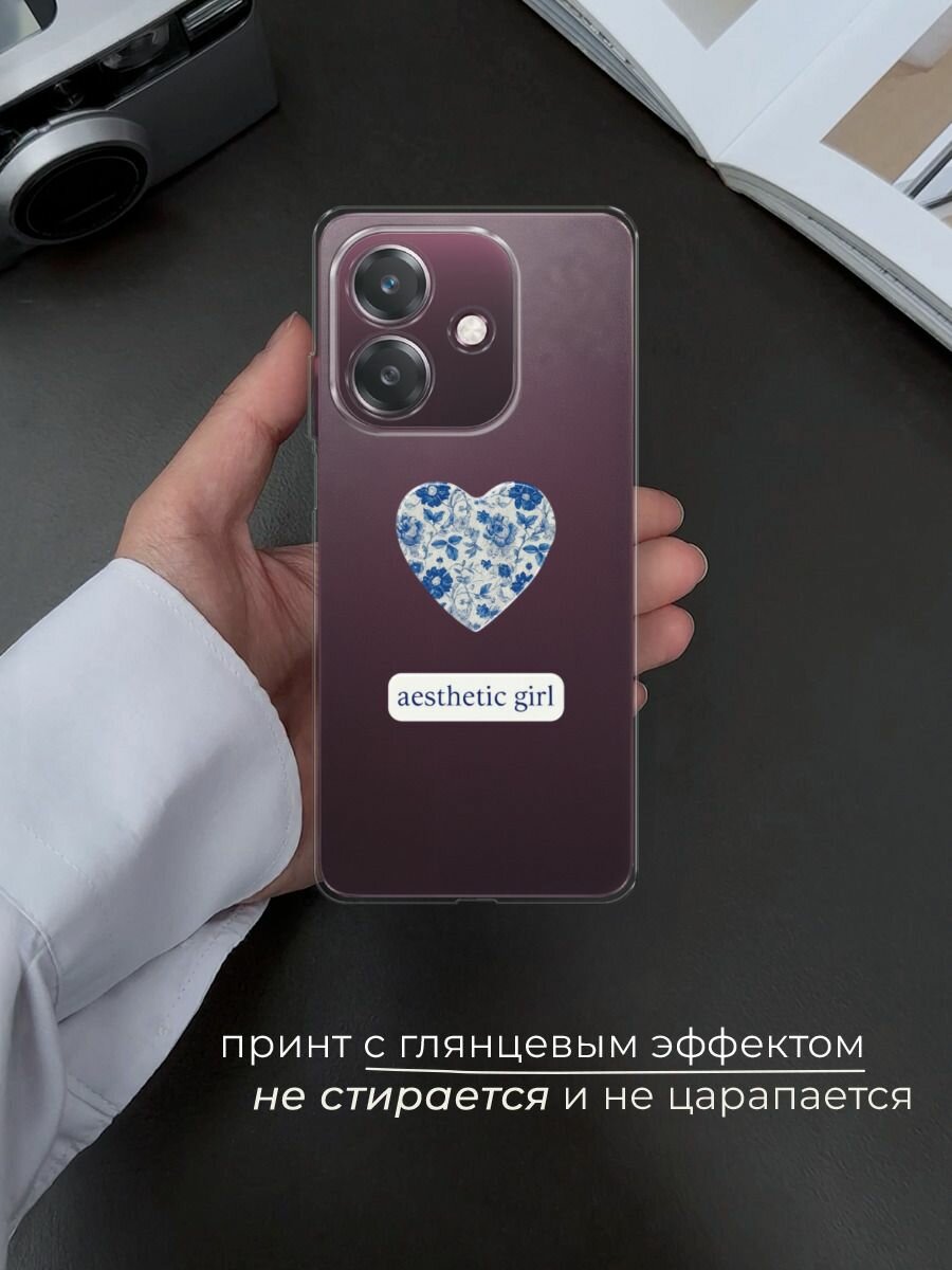 Чехол на Oppo A3/A3x / Оппо А3/A3x с принтом "Aesthetic girl" — фото 1