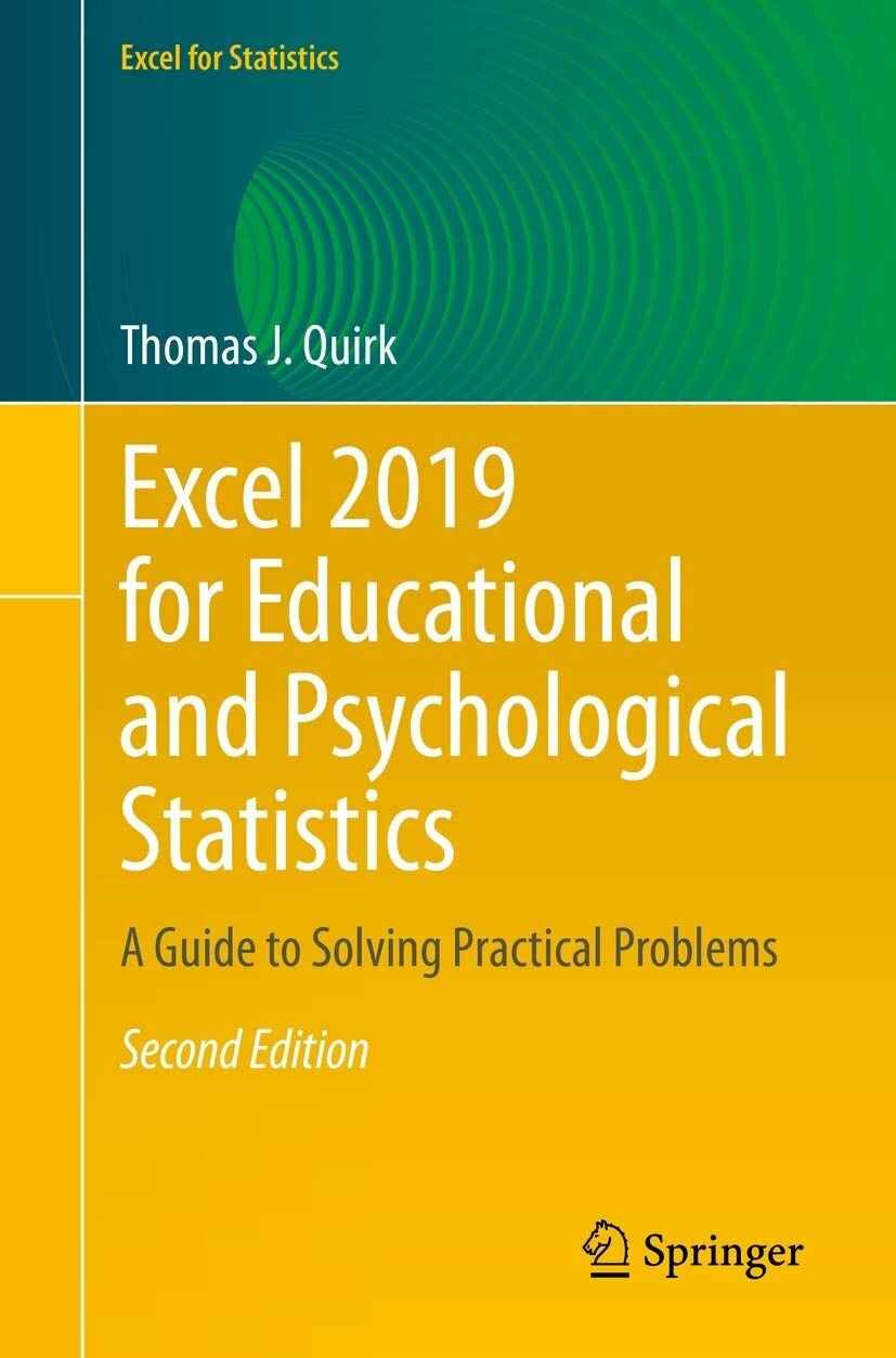 Бумажные книги/Excel 2019 for Educational and Psychological Statistics