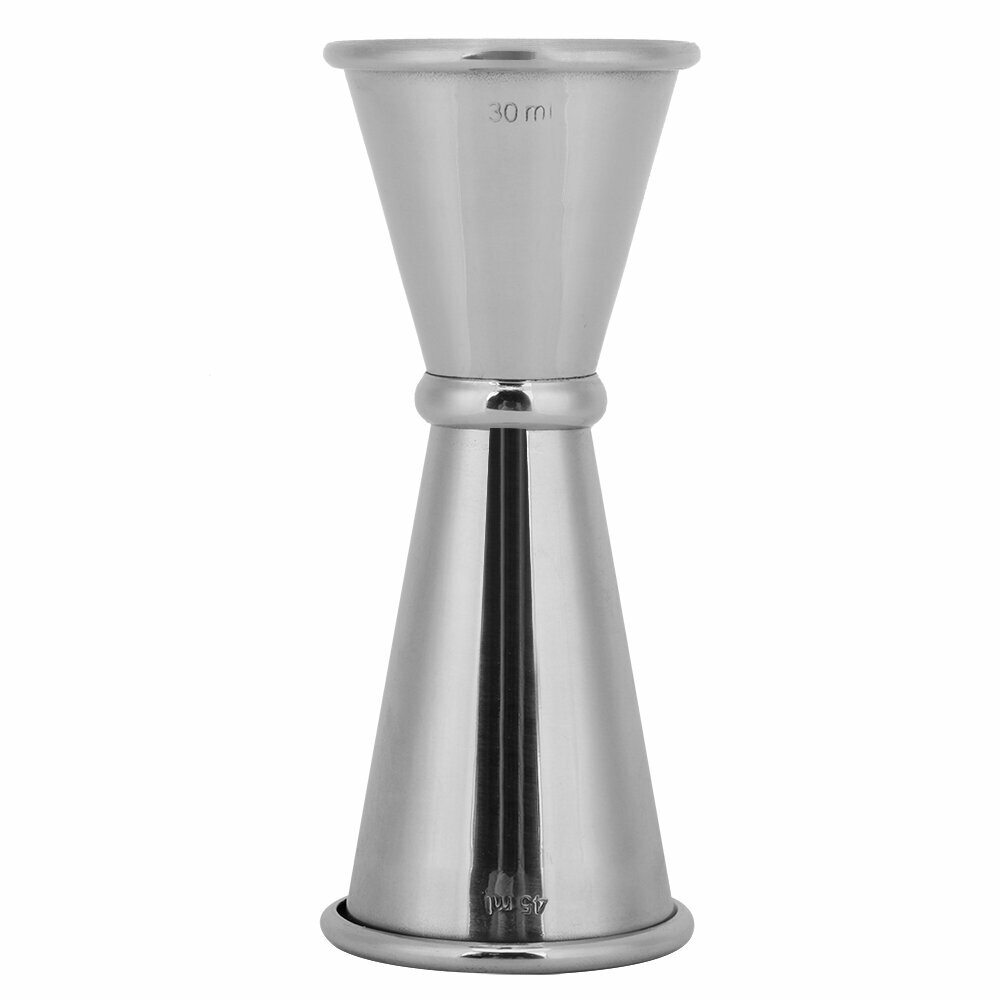 Шейкер для коктейлей из нержавеющей стали объемом 30/45 мл, двойной джиггер, барменский измерительный инструмент, барные аксессуары