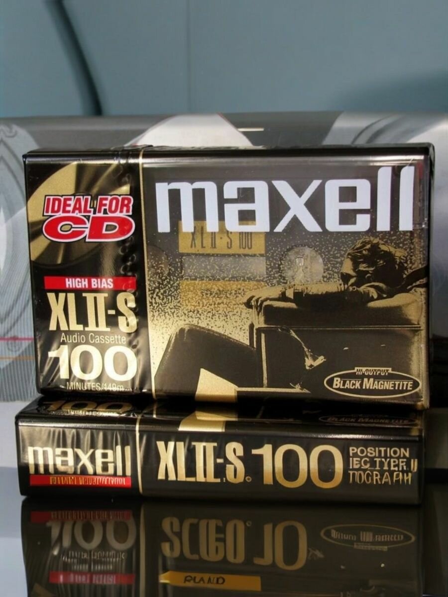 Аудиокассета Maxell XLII-S 100 chrom 2000 - 2001 г. в Япония (1 шт, 100 мин)