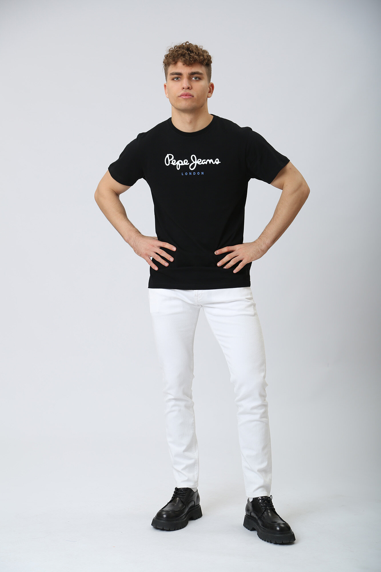 Футболка Pepe Jeans, размер M, черный — фото 1