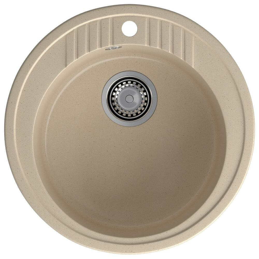Кухонная мойка GranFest RONDO 520, кашемир