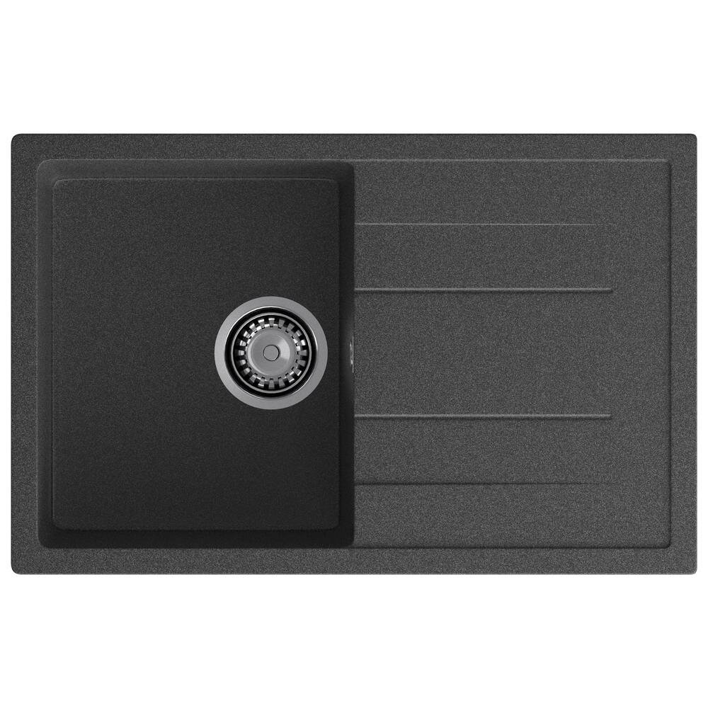 Кухонная мойка GranFest QUADRO 780L, графит