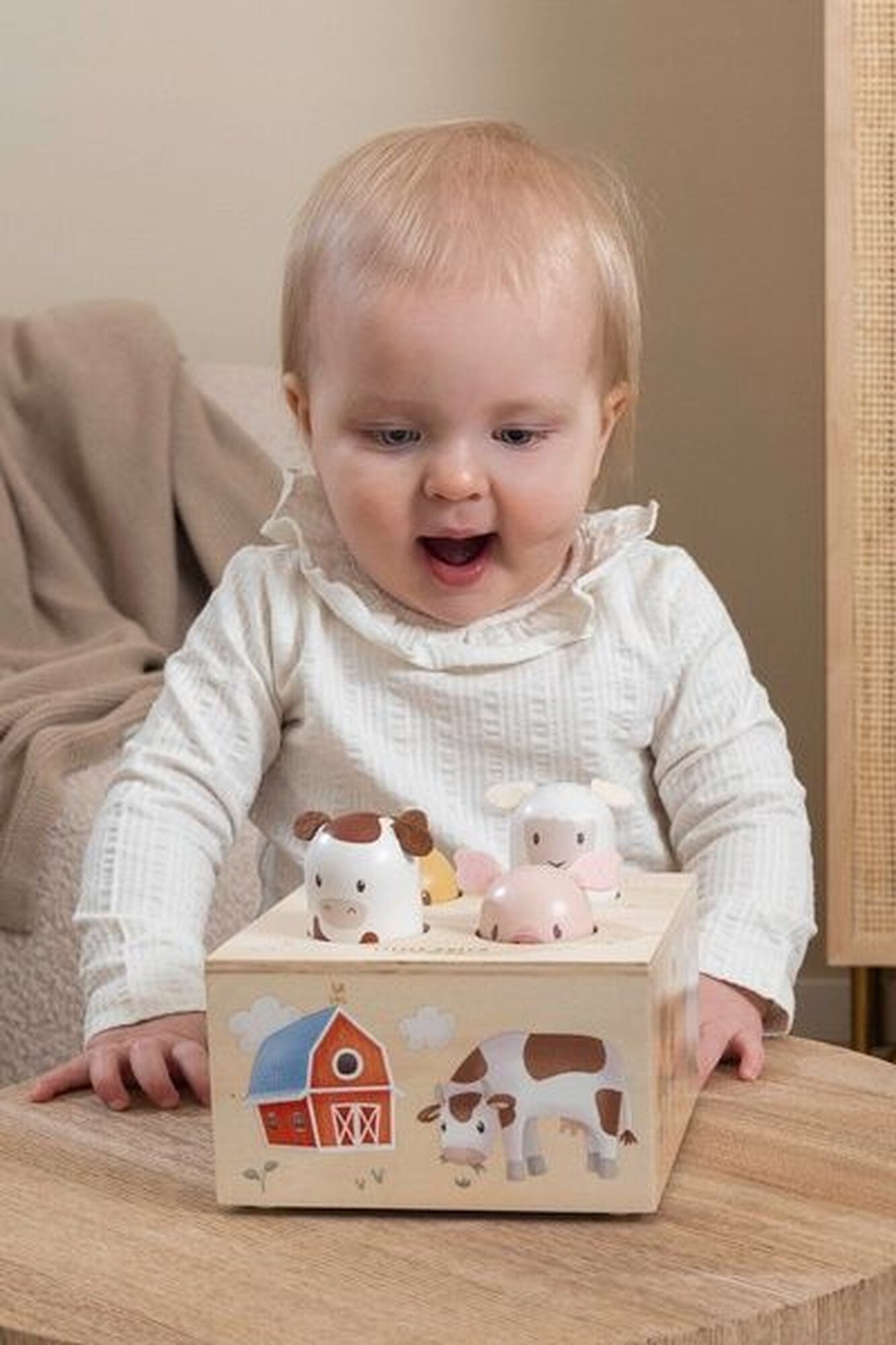 Игровой набор Little Dutch Farm - Детский деревянный игрушечный Раскладной домик Маленькая ферма - LD7156