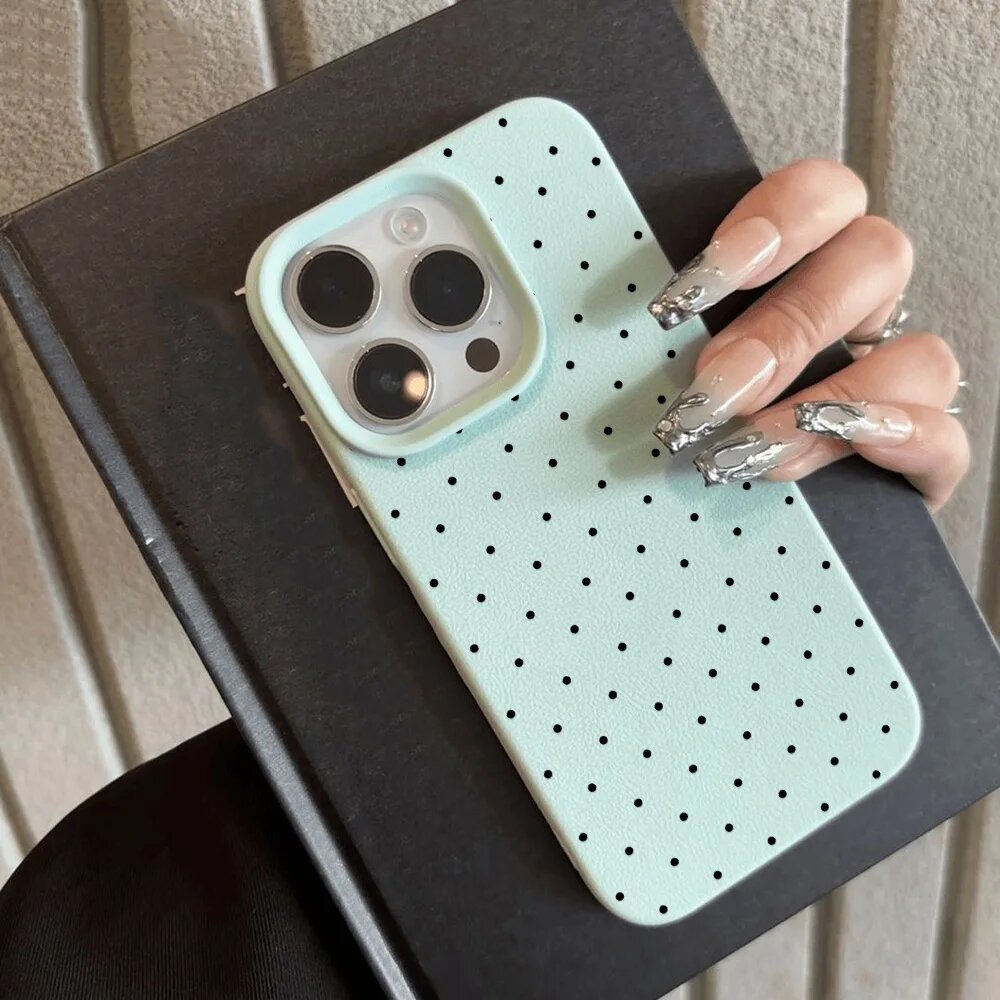Чехол для телефона INS в горошек для iPhone 13, чехол для iPhone Green-LYF1207000, For iphone 13 Pro