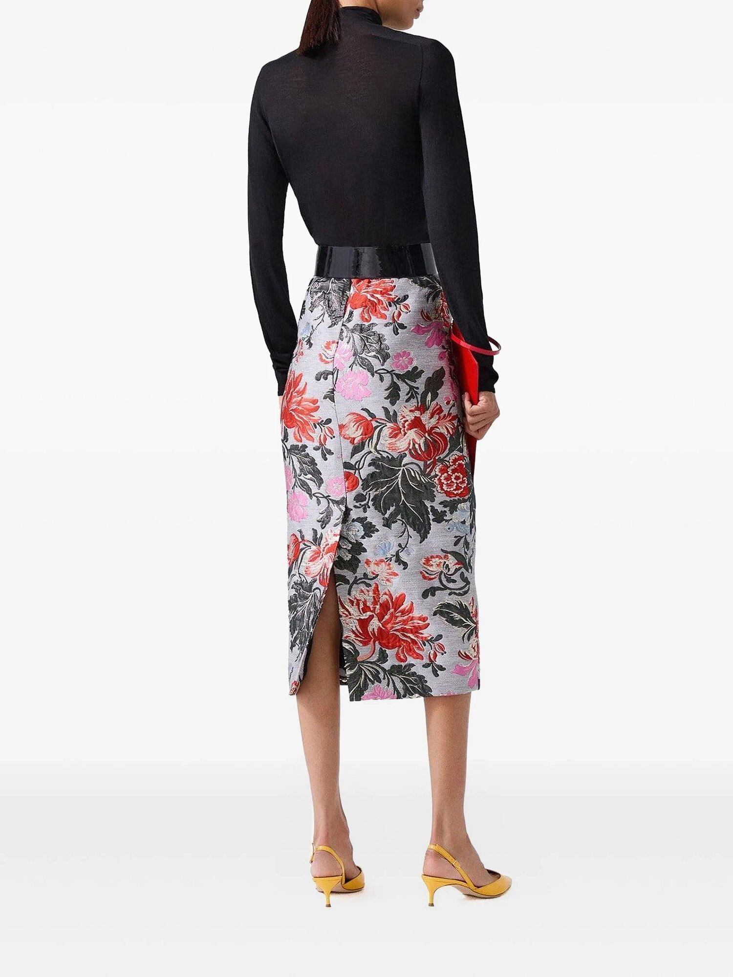Топ CAROLINA HERRERA Sheer turtleneck top, размер 46 — фото 1