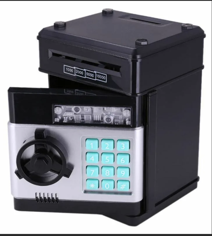 Сейф-копилка детский черный
