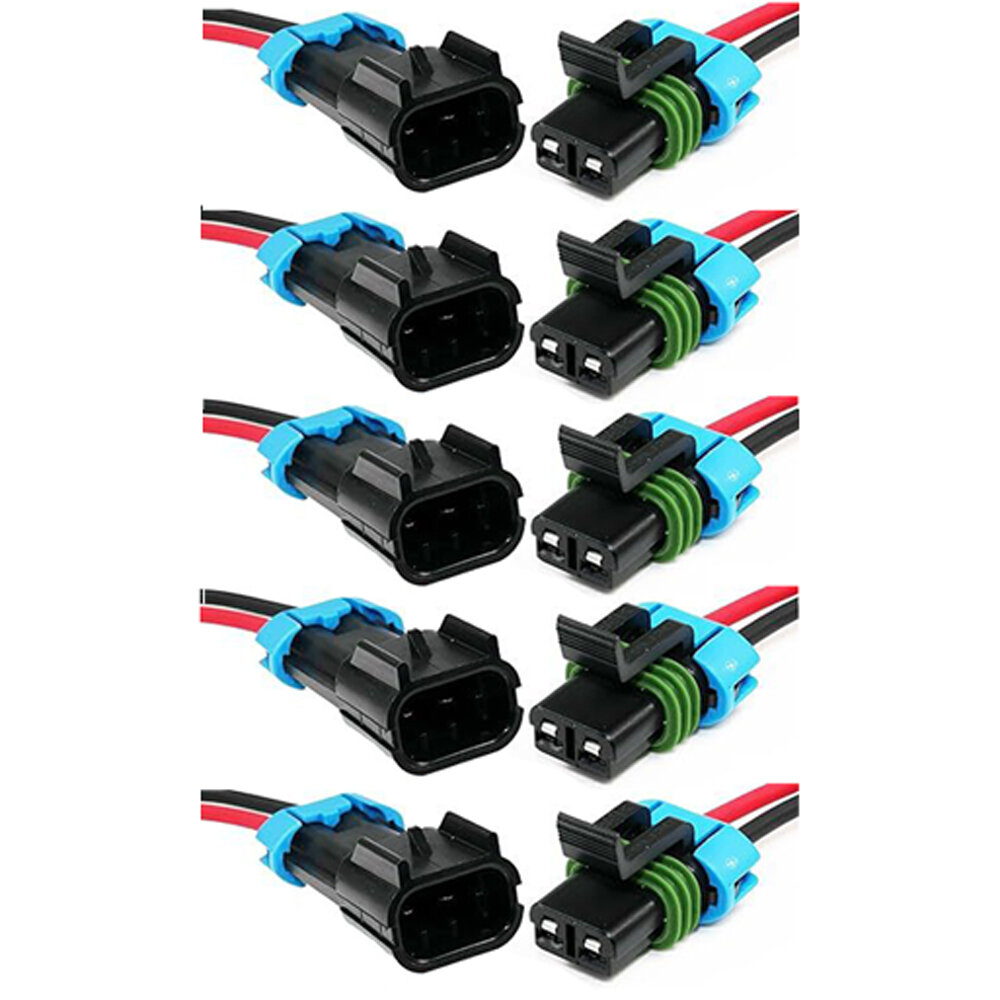 Кабельный комплект водонепроницаемых разъемов для авто 2-контактных, герметичных электрических проводов, соединительный гнездо и штекер, длина 150мм, набор электрических проводов для авто, 1 комплект, 3 комплекта, 5 комплектов (по выбору)