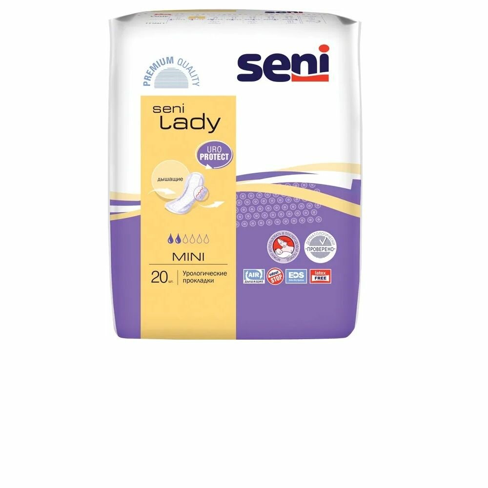 Прокладки урологические Seni Lady размер Mini 20 шт