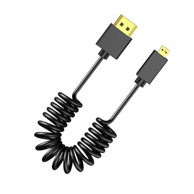 Пружинный кабель HDMI-тип D