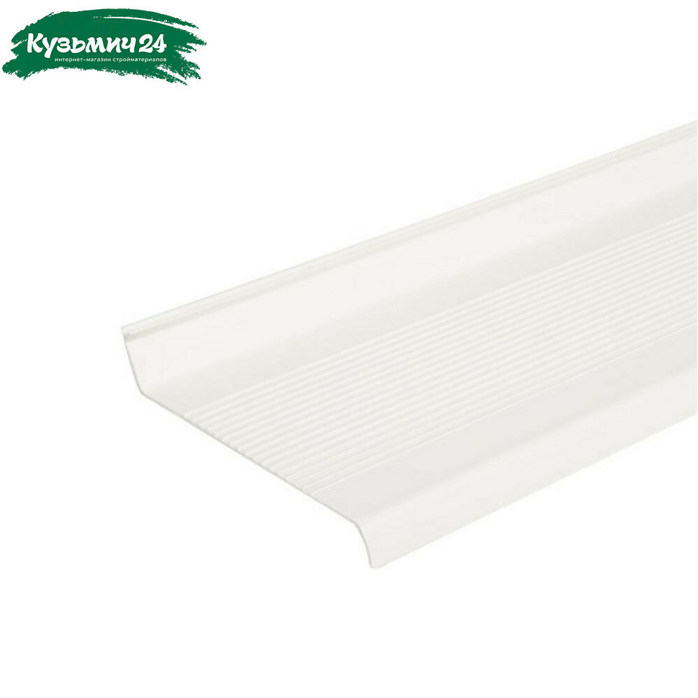 Отлив металлический белый с рисунком 2000x140 мм, 1 шт.