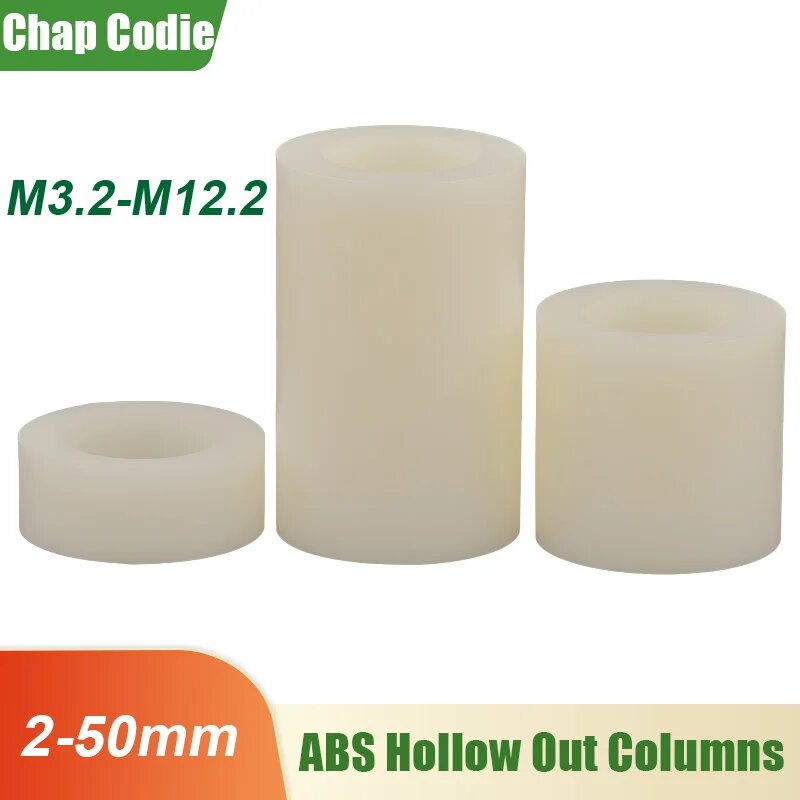 Шайбы-проставки Chap Codie M3 M4 M5 M6 M8 M10 M12 Length 12mm, M4.2(OD7) 50Pcs
