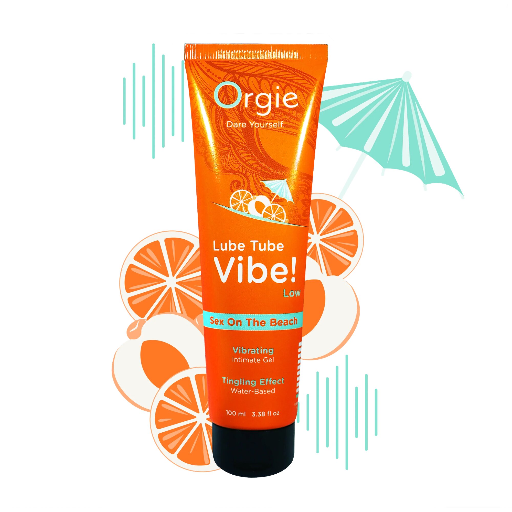 Съедобный лубрикант с эффектом вибрации Orgie Lube Tube Vibe Low Sex On The Beach (секс на пляже), 100 мл